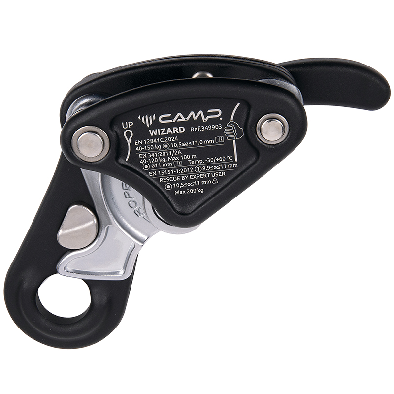 Slaňovací brzda CAMP WIZARD BLACK | SKYMAN.CZ